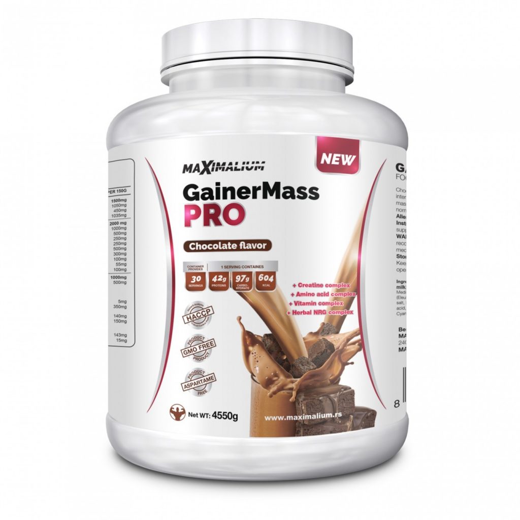 Gainer Mass Pro 4,55 kg Maximalium - Živi Zdravo - odličan kvalitet